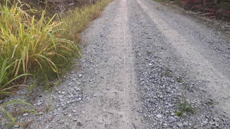 The Forward Motion Movement in the Rural Countryside Road Pathway ...