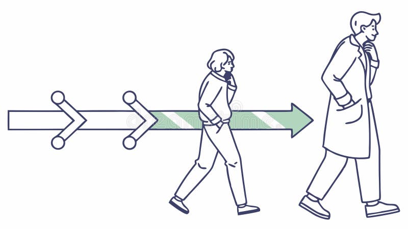 Forward Movement, Person Walking with Arrows, Vector Design Generative ...