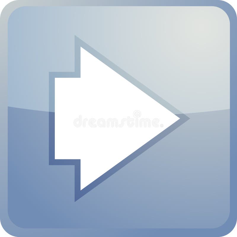 Forward navigation icon stock vector. Illustration of application - 7140267