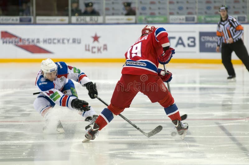 Forward plays defender editorial image. Image of goaltender - 29581415