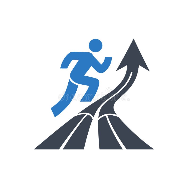 Forward Progress Arrow Icon Stock Vector - Illustration of icon ...