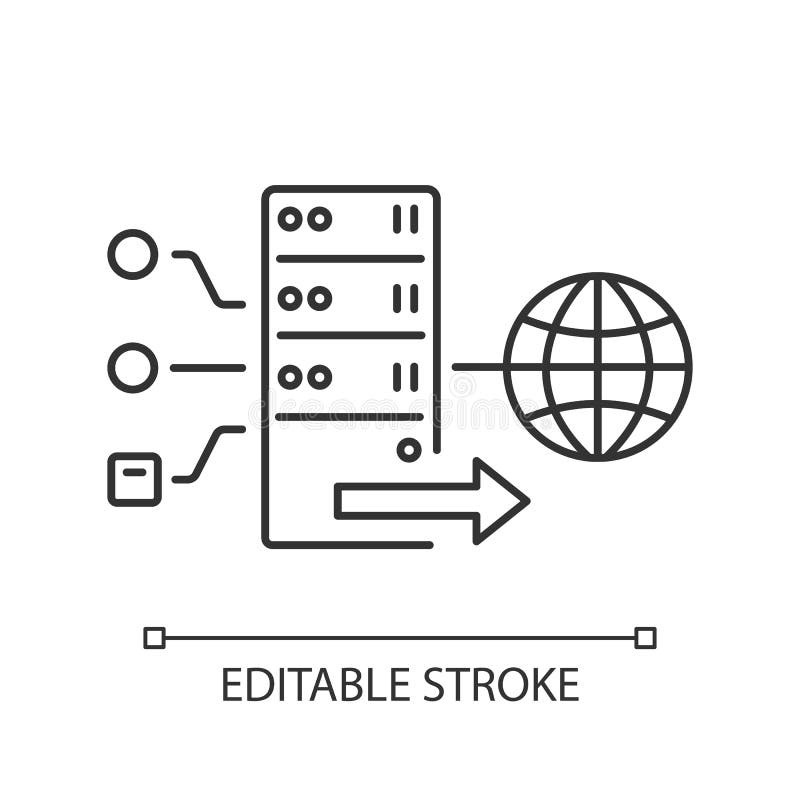 Linear Proxy Server Icon from Internet Security and Networking Outline ... Linear Proxy Server Icon from Internet Security and Networking Outline ...