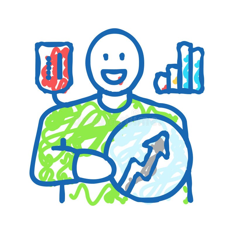 Forward Qualified Lead Icon Doodle Illustration Stock Illustration ...