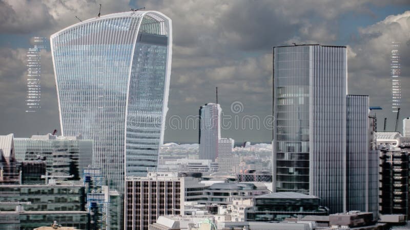 London Skyline Glitching Loop Stock Video - Video of city, london ...