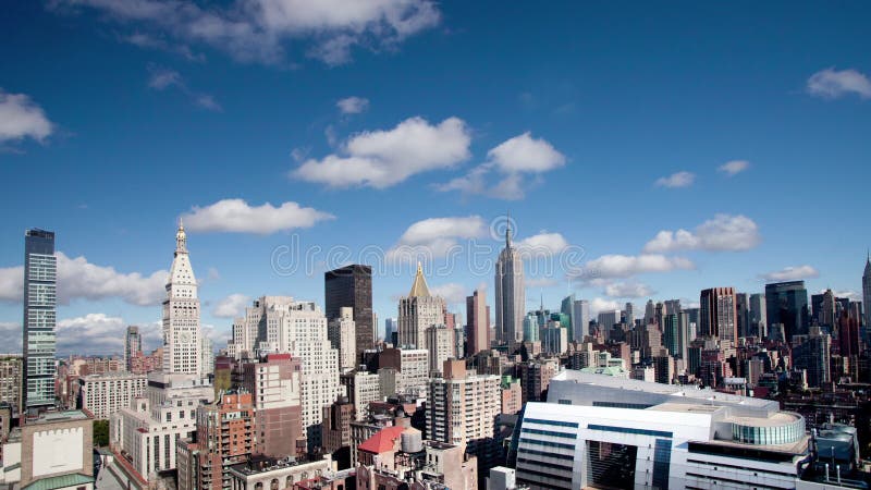 New York Skyline Fast Forward and Reverse Stock Footage - Video of ...