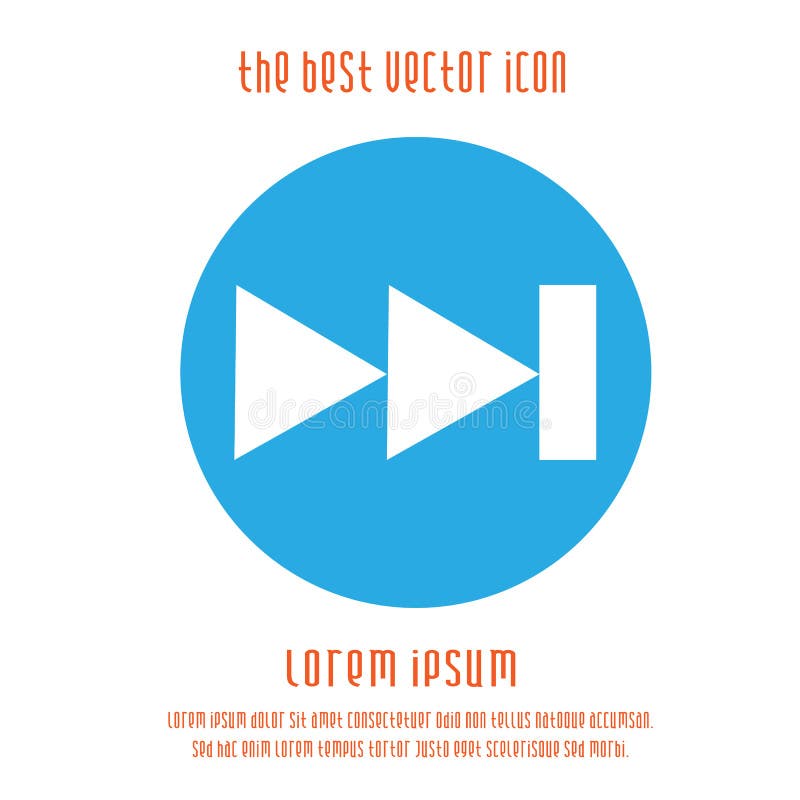 Forward Rewind Vector Icon Fast. Vector Illustration EPS 10 Stock ...