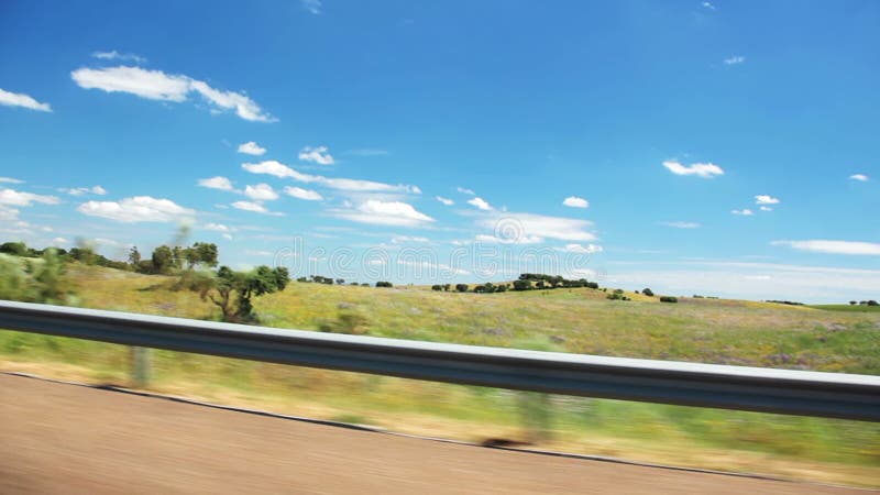 Forward-Right View at Summer Driving Time Stock Footage - Video of ...