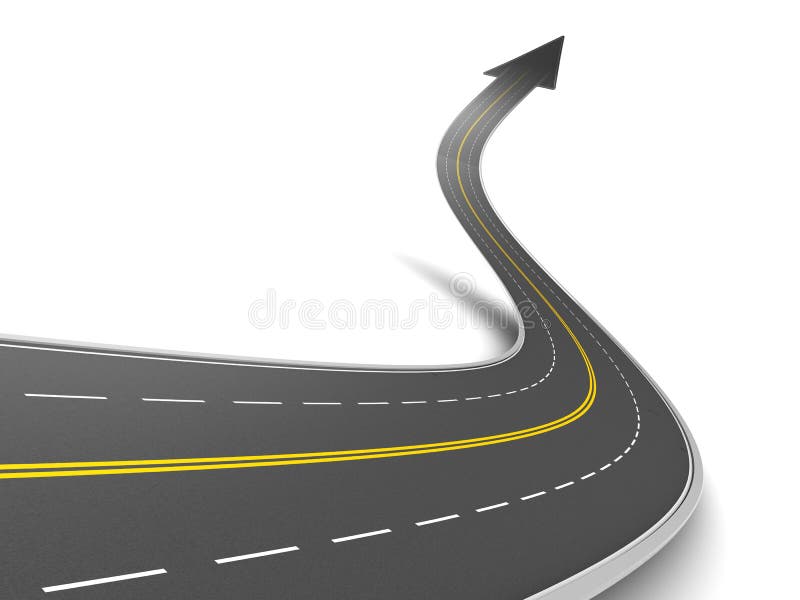 Road forward stock illustration. Illustration of arrow - 59330617