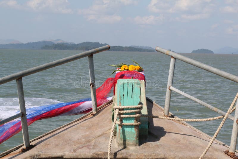 Forward of Ship Heading To the Sea Stock Image - Image of ocean ...