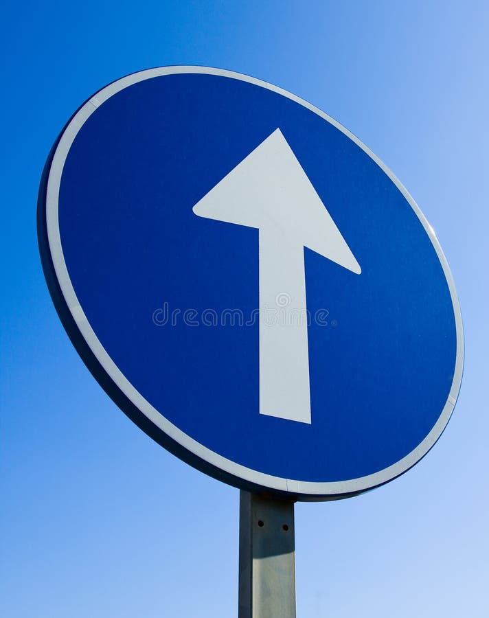 Forward Sign stock image. Image of road, white, arrow - 21238609