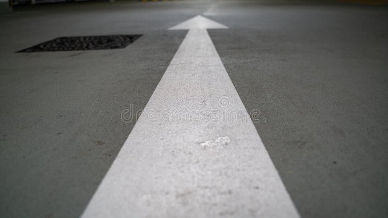 Forward Sign on the Road To Guide the Traffic Stock Photo - Image of ...