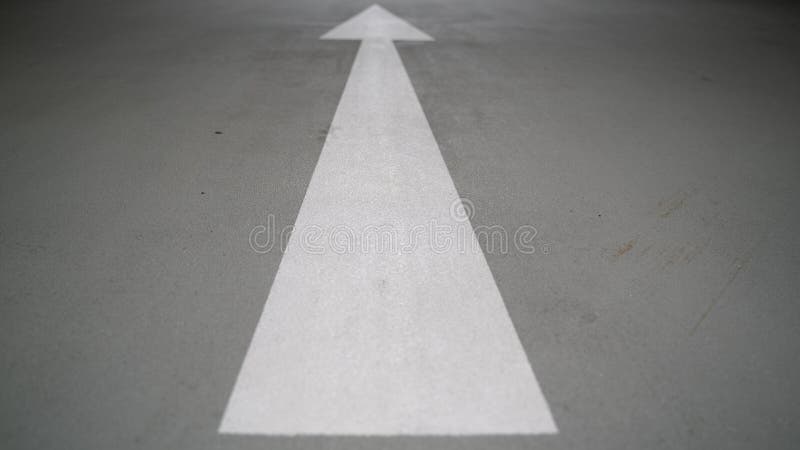 Forward Sign on the Road To Guide the Traffic Stock Photo - Image of ...