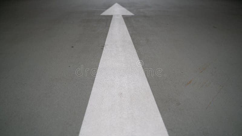 Forward Sign on the Road To Guide the Traffic Stock Photo - Image of ...