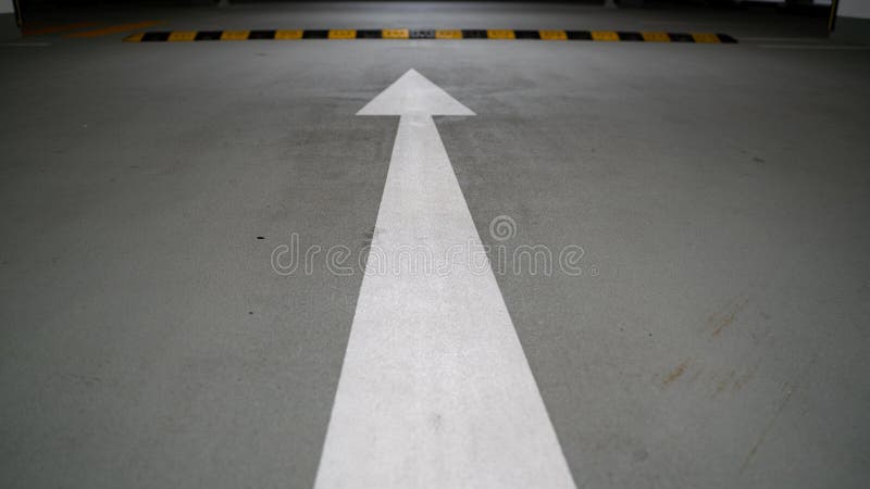 Forward Sign on the Road To Guide the Traffic Stock Photo - Image of ...