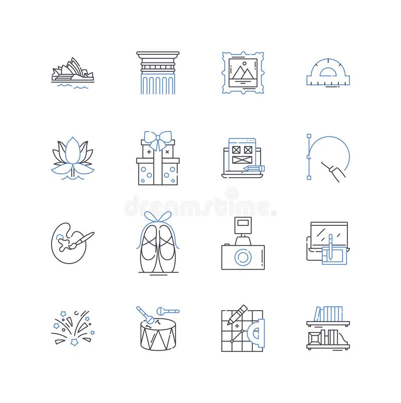 Forward Thinkers Line Icons Collection. Innovative, Visionary, Creative ...