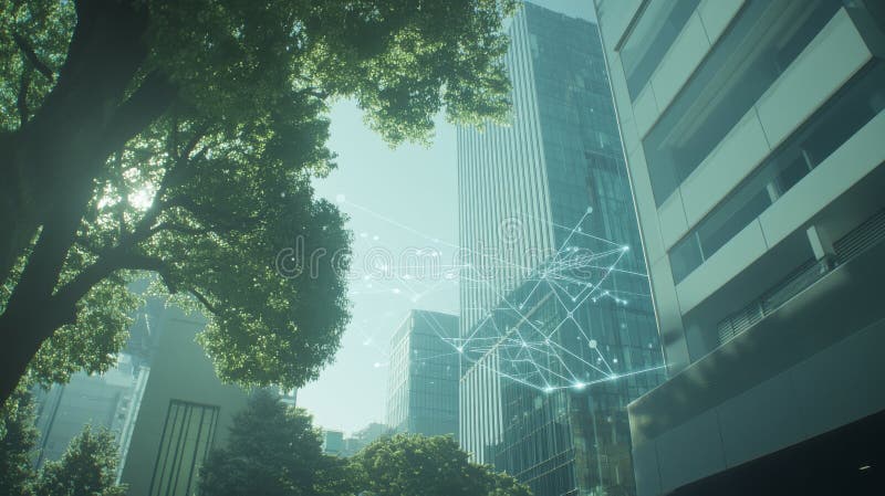 A Forward-thinking Urban Environment Characterized by Futuristic ...