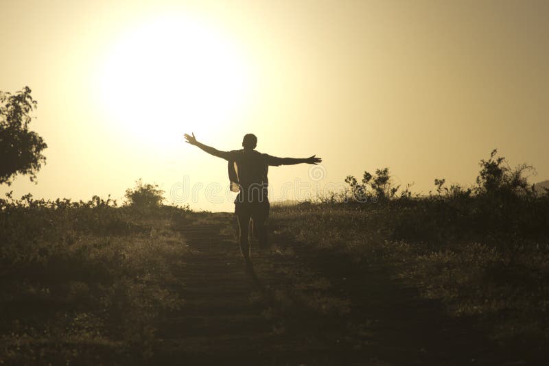 Forward to the light! stock image. Image of hands, life - 26542981