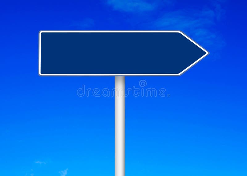 Forward only Traffic Signs Floating in Space Stock Illustration ...