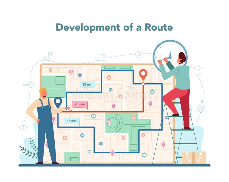 Forwarder Concept. Transportation Service Concept Stock Vector ...