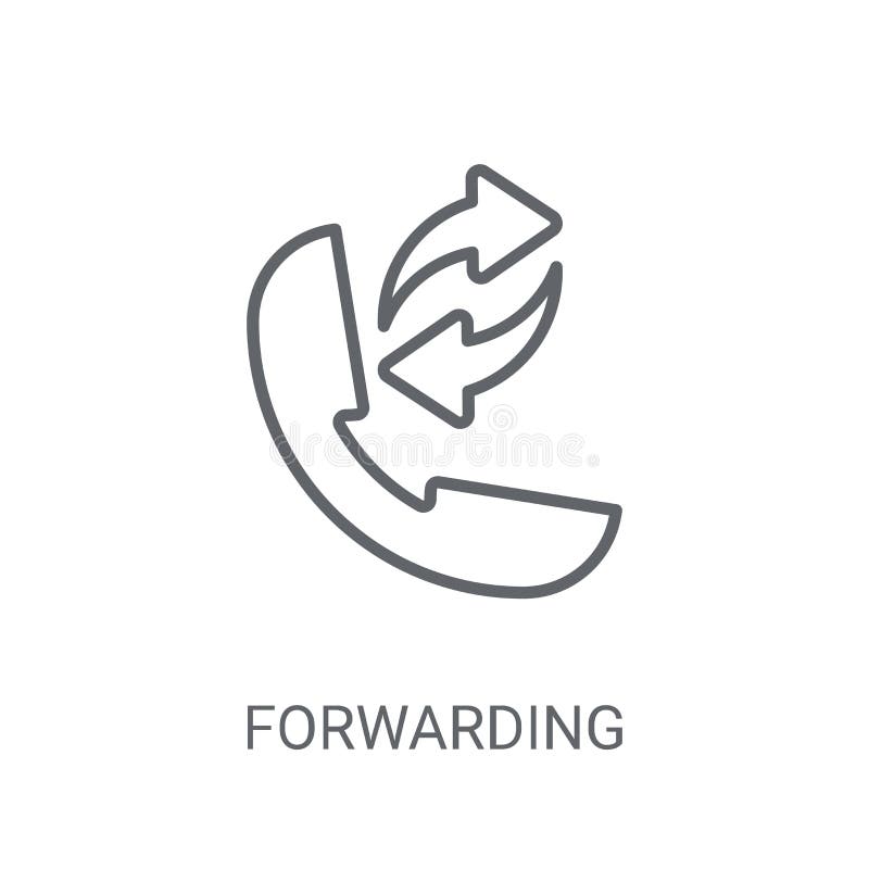 Forwarding Icon. Trendy Forwarding Logo Concept on White Backgro Stock ...
