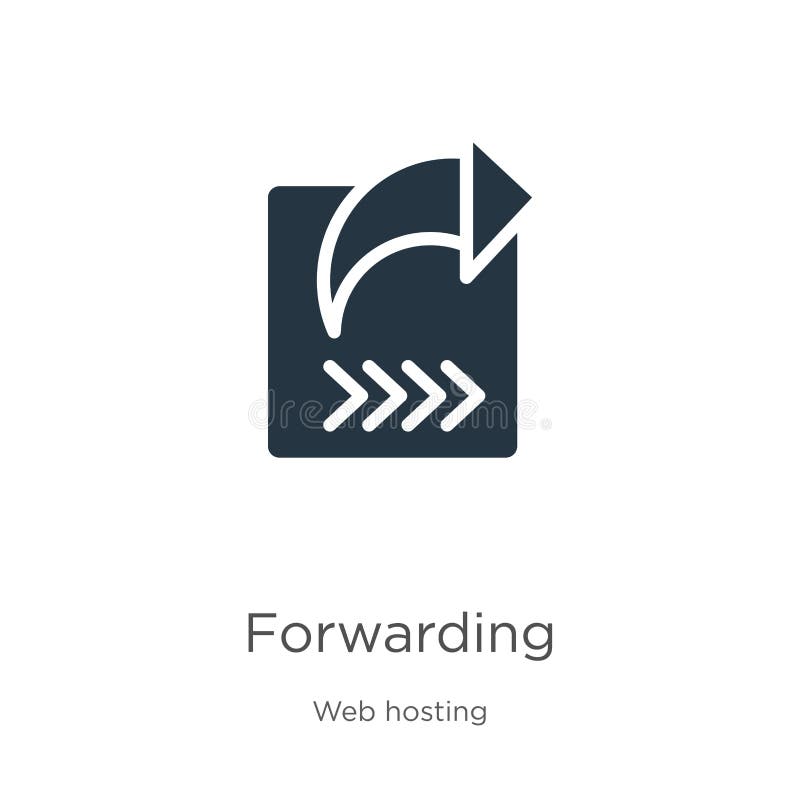 Forwarding Icon. Trendy Flat Vector Forwarding Icon on White Background ...