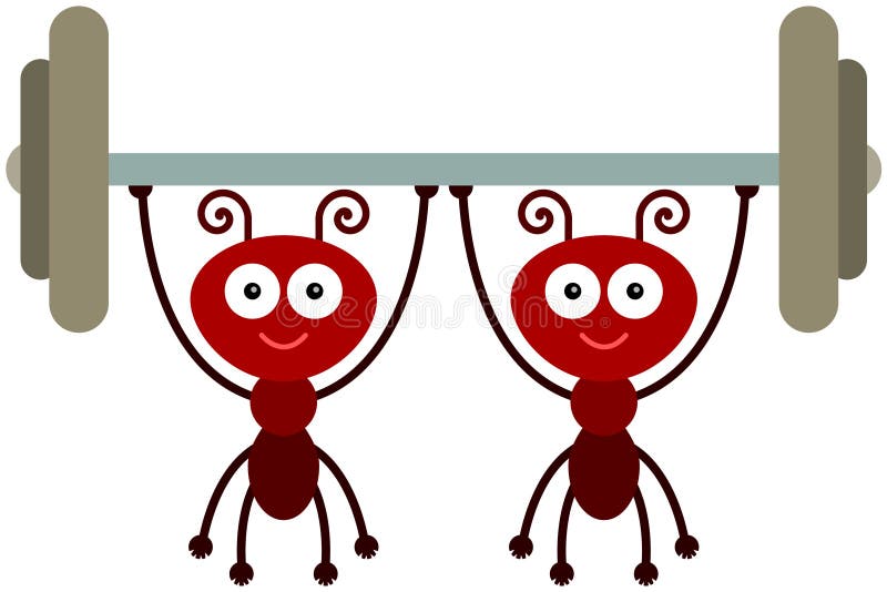 Forza delle formiche illustrazione di stock. Illustrazione di ...