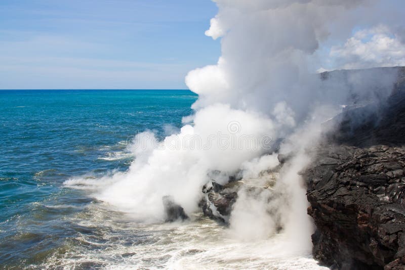 Foschia Della Lava in Hawai Immagine Stock - Immagine di opacità ...