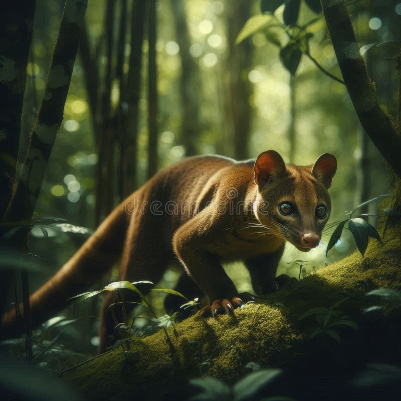 Fossa Moving Stealthily Stock Illustrations – 1 Fossa Moving Stealthily ...
