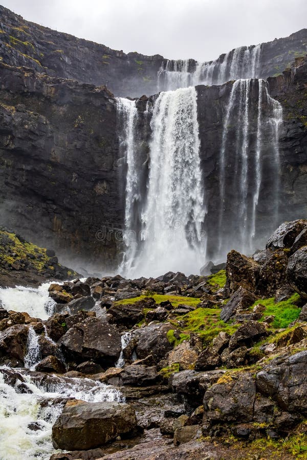 Fossa Waterfall on Bordoy Island, the Highest Waterfall in the Faroe ...