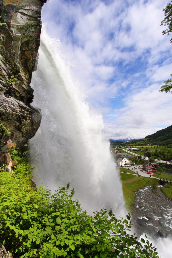 Fossatun Waterfall VI stock photo. Image of europe, field - 22070600