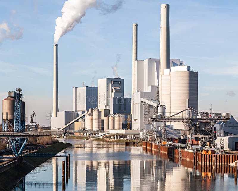 Fossil Energy Generation stock photo. Image of industrial - 140215514