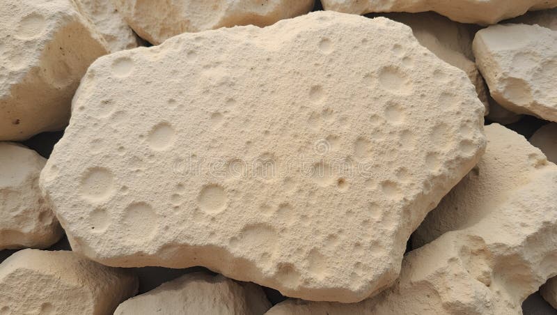 Fossil Filled Limestone Boulder with Warm Beige Color and Porous ...