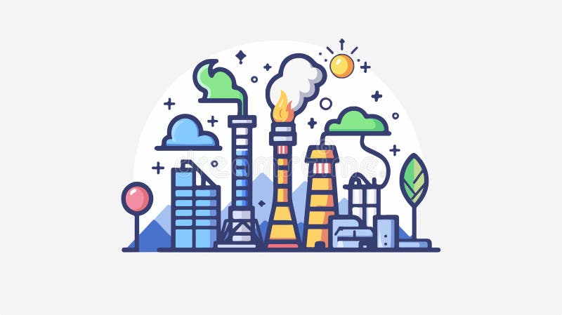 Fossil Fuel Icon Representing Energy Source, Power, and Environment ...