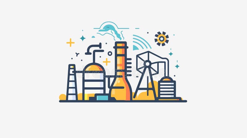 Fossil Fuel Icon Representing Energy Source, Power, and Environment ...