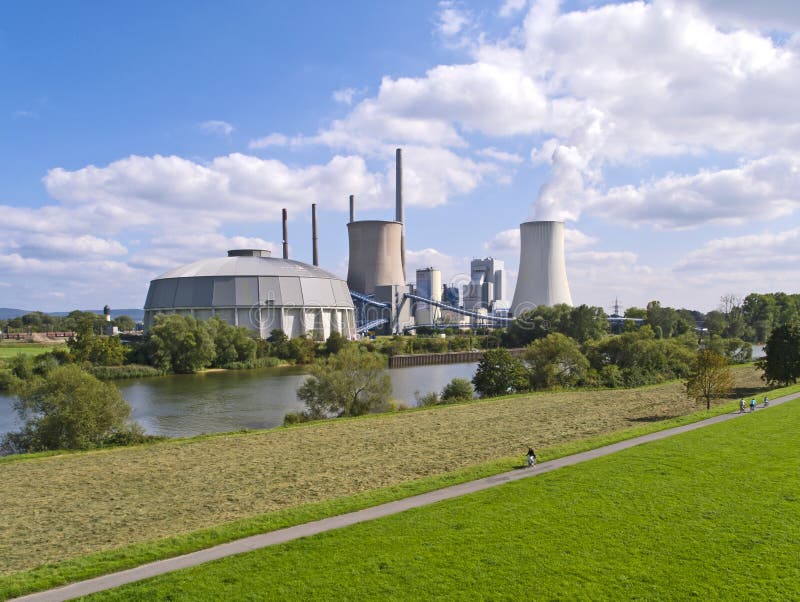 Fossil-fuel power station editorial stock photo. Image of anthracite ...