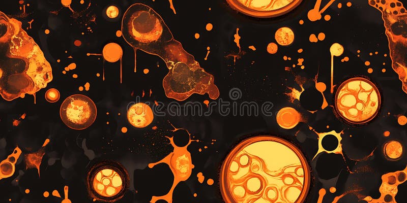 Fossil Fuel Texture Pattern with Vibrant Orange and Black Color Scheme ...