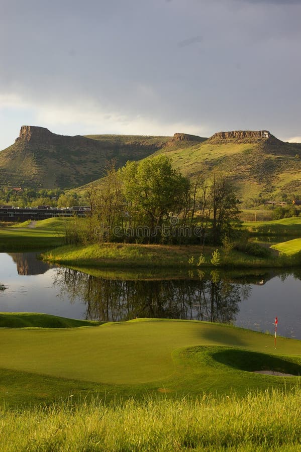 Fossil Trace Golf Club in Colorado Stock Image - Image of exercise ...