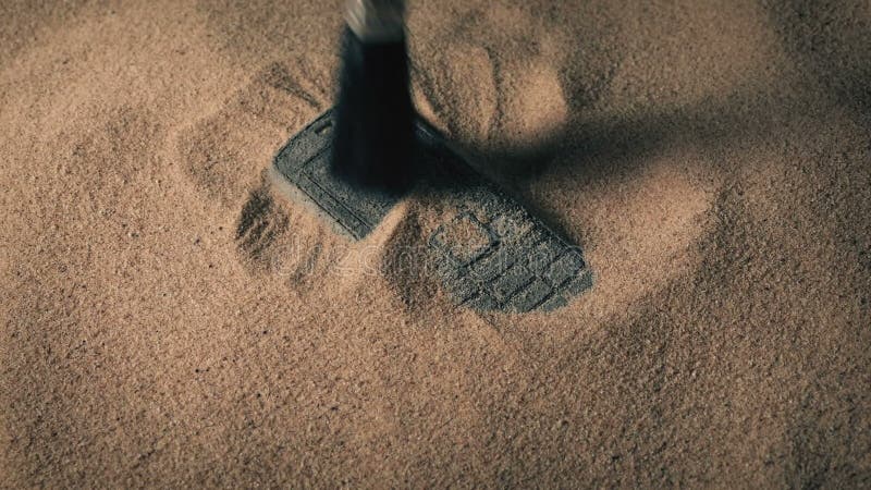 Fossilized Cell Phone is Found - Out of Date Tech Concept Stock Video ...