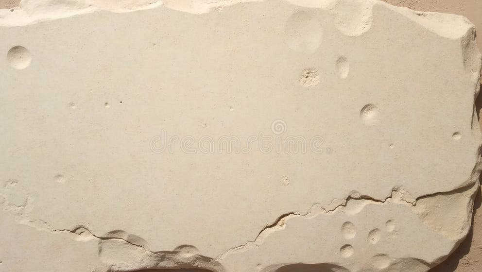 Fossilized Limestone Slab with Shell and Coral Imprints Stock ...
