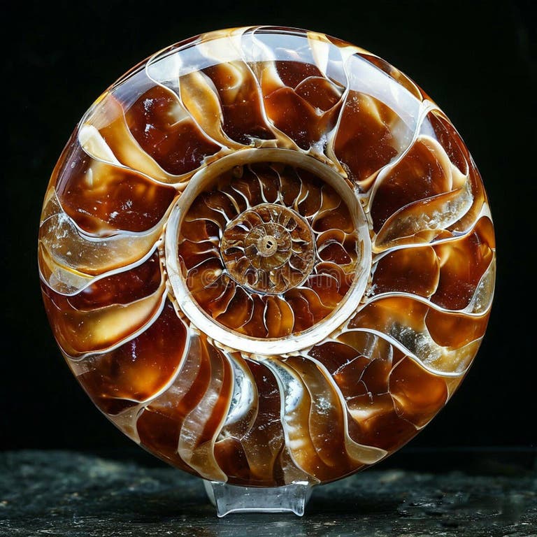 Fossilized mollusk shell stock image. Image of flower - 349685493