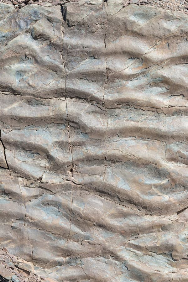 Fossilized Ripple Marks in a Cliff Stock Image - Image of fossilized ...