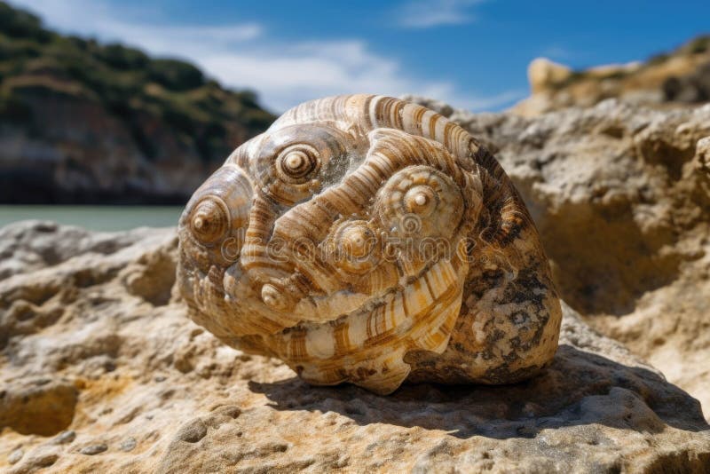 Fossilized Shell of an Extinct Sea Creature Preserved Forever in the ...