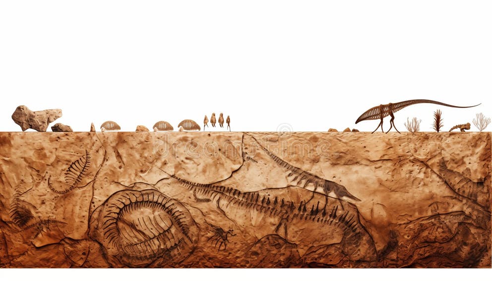 Sedimentary Fossils Stock Illustrations – 104 Sedimentary Fossils Stock ...