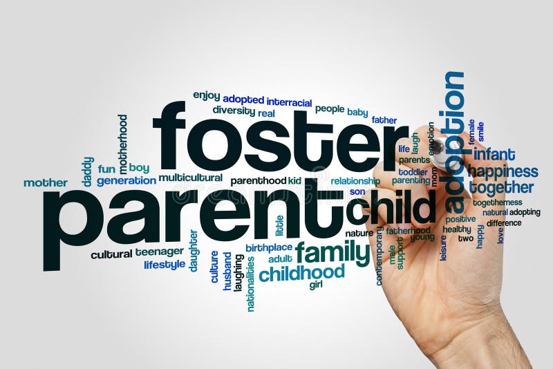 Foster parent word cloud stock illustration. Illustration of parent ...