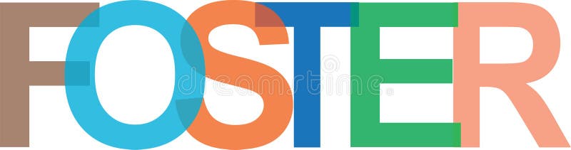 Foster word on white stock illustration. Illustration of promotion ...