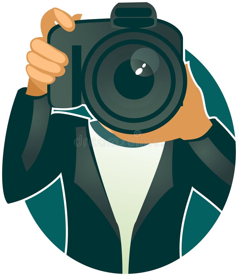 Fotógrafo (vector) ilustración del vector. Ilustración de persona ...