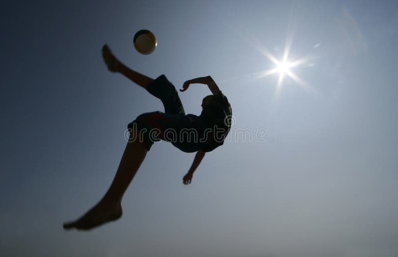 Fotball stock photo. Image of ball, sportsman, outdoor - 8641862