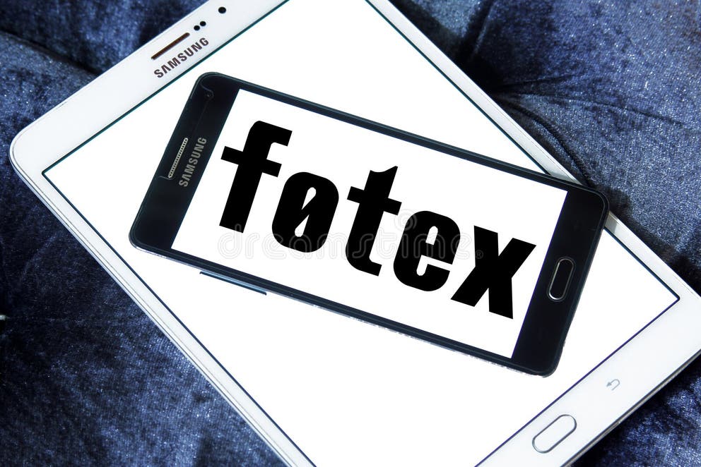 FOTEX speichert Logo redaktionelles stockbild. Bild von emblem - 91653139