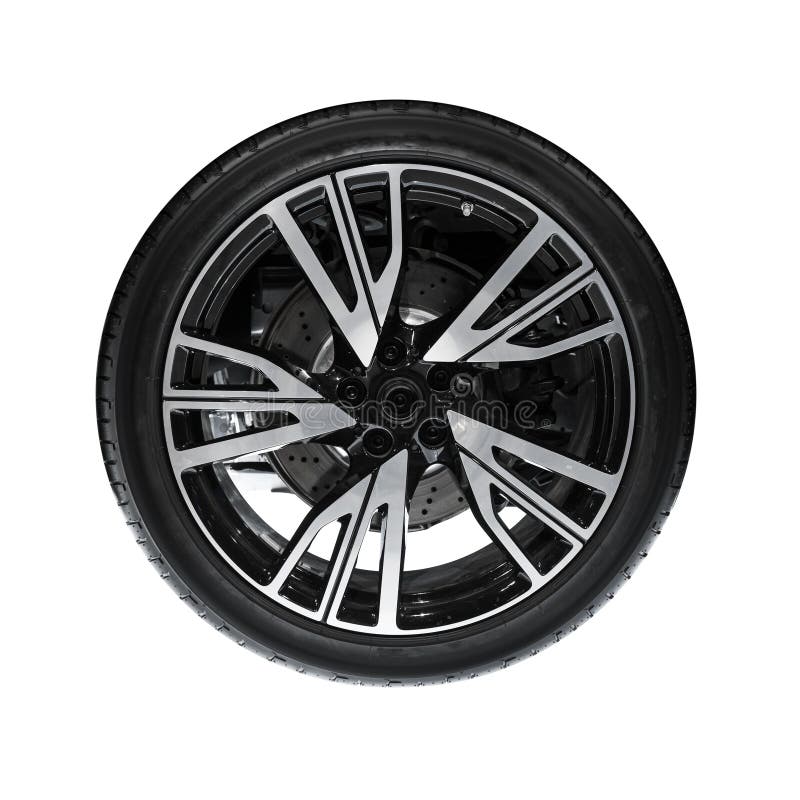 Foto De La Nueva Rueda Automotriz Aislada En Blanco Imagen de archivo ...