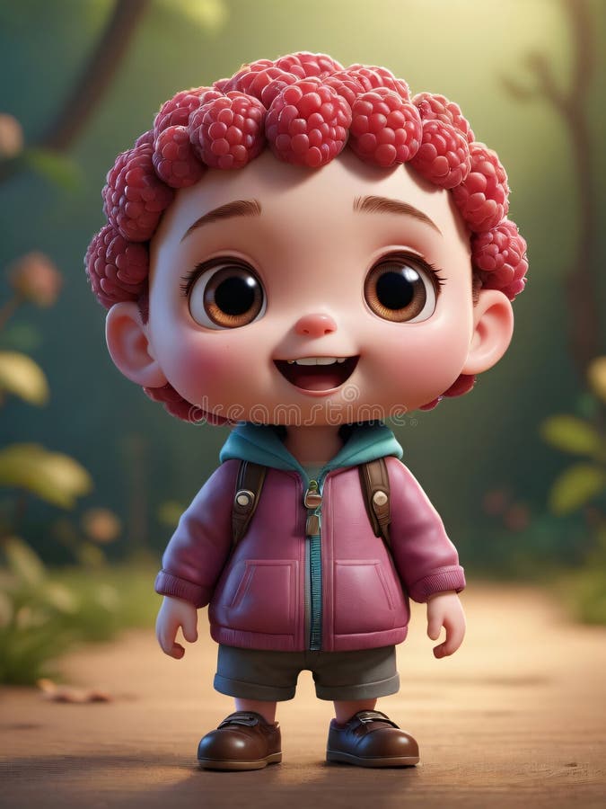 Foto De Un Personaje De Frambuesa Con Dibujos Animados En 3d Aislado En ... Foto De Un Personaje De Frambuesa Con Dibujos Animados En 3d Aislado En ...